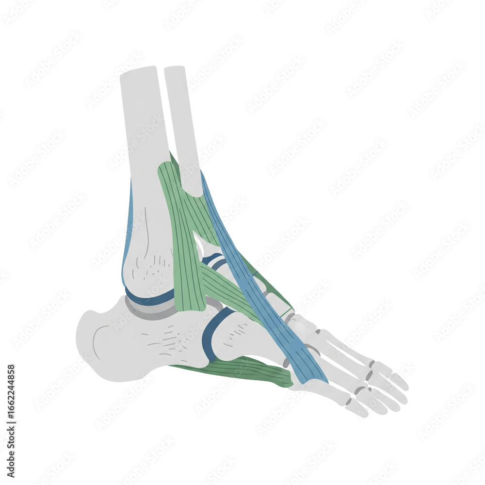 Human Foot Anatomy Muscles of the Ankle and Foot Stock Illustration ...