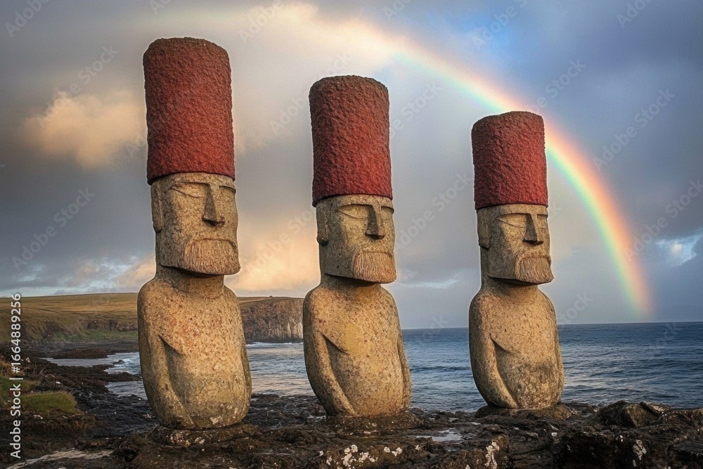 Easter Island Statue, located in the southeastern Pacific, also known ...