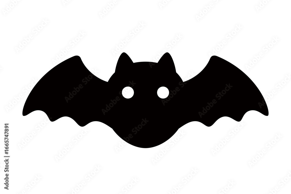 Halloween materials: Hand-drawn bat illustrations, cute round bat cut ...