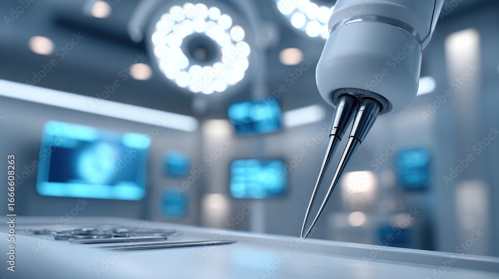 Advanced robotic surgical arm precision in modern operating room for ...