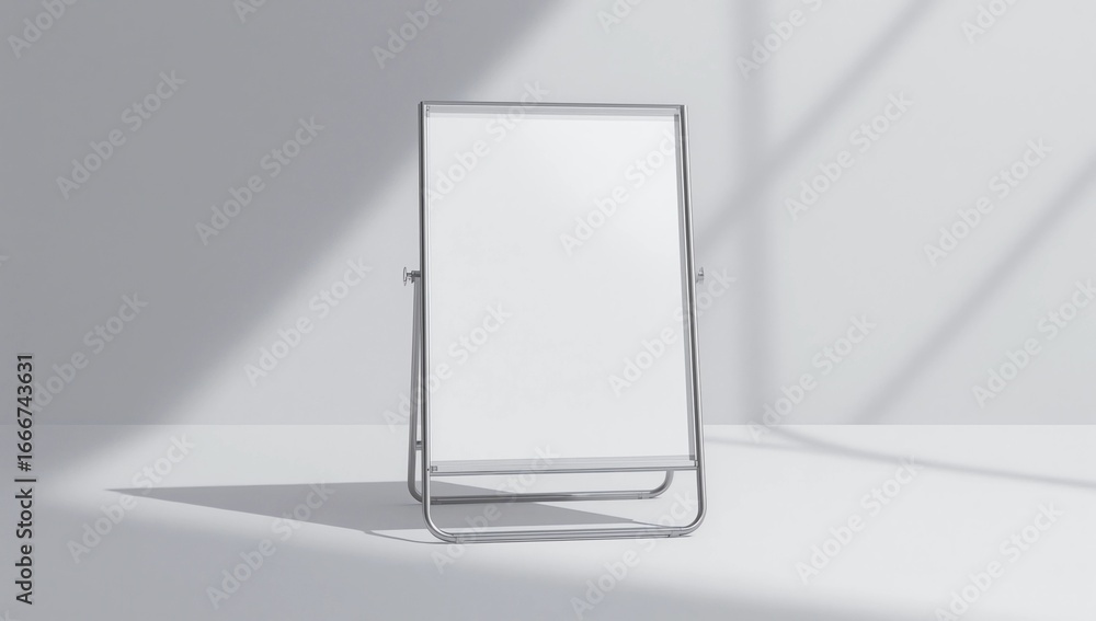 Blank full handle metallic outdoor advertising stand isolated, Clear ...