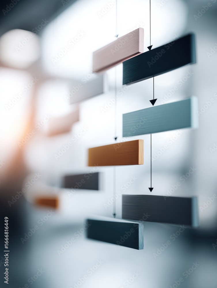 Foto de Stock Modern Professional Ladder of Inference Diagram with Step ...