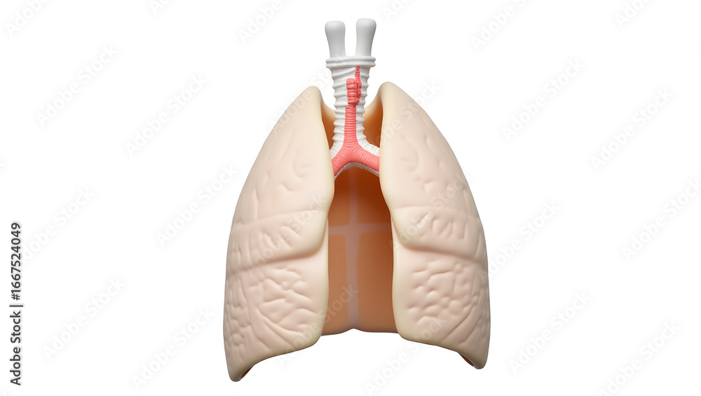 Anatomy & Physiology A labeled model of the respiratory muscles ...