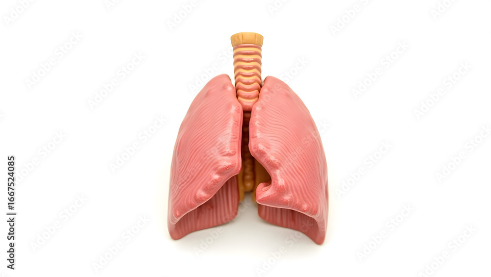 Anatomy & Physiology A labeled model of the respiratory muscles ...