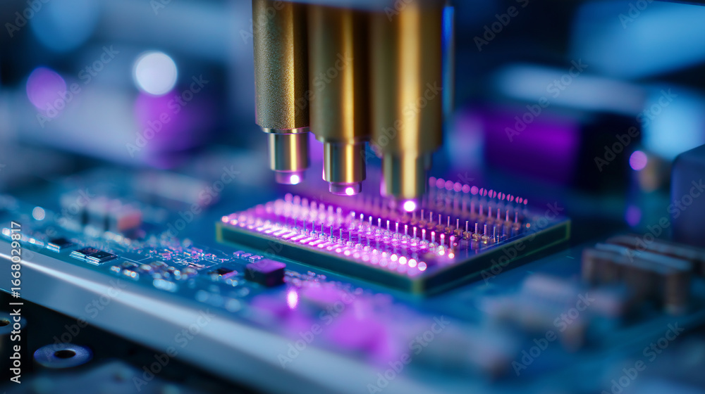 An advanced packaging facility implements 3D chip stacking and system ...