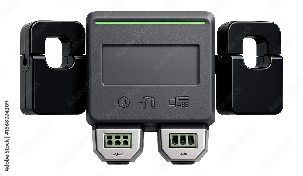 Energy submeter with split-core current transformers and RS485 ...