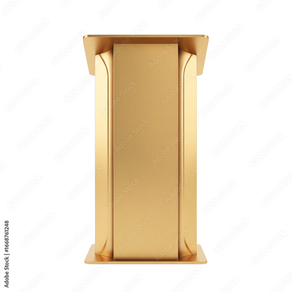 Elegant gold lectern for an award ceremony presentation Stock Photo ...