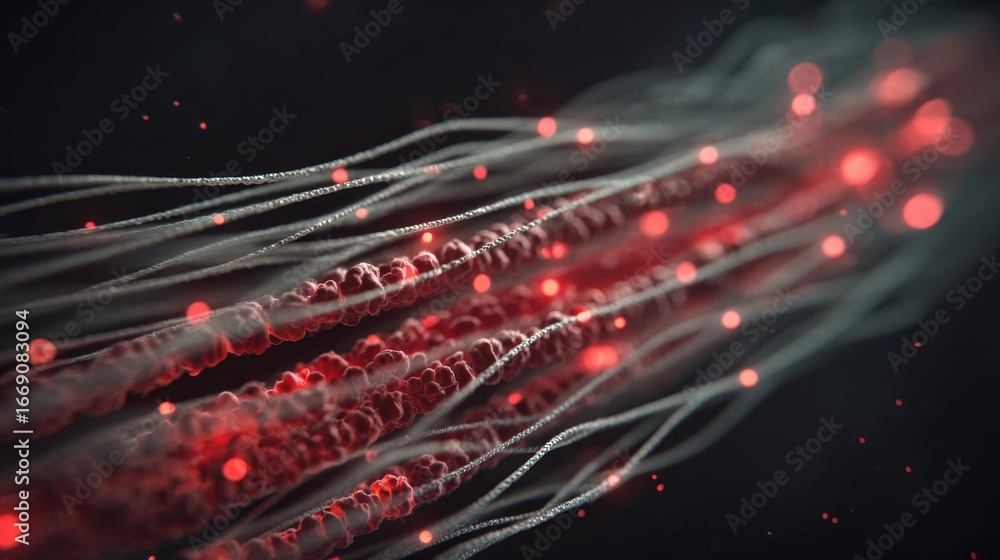diagram illustrating molecular mechanisms of muscle contraction with ...