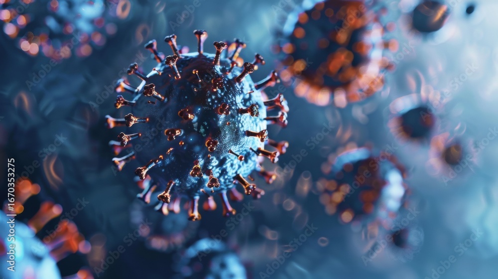 Illustration Stock Hepatitis B Virus (HBV): Exploring Viral Structure ...