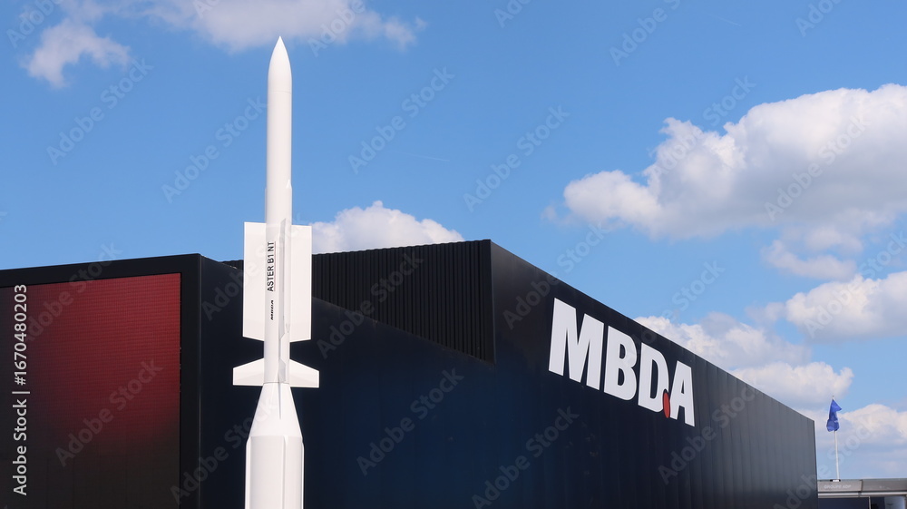 Missile Aster B1 NT, équipant le système d’arme antiaérien sol-air SAMP/T NG (Mamba), sur le ...