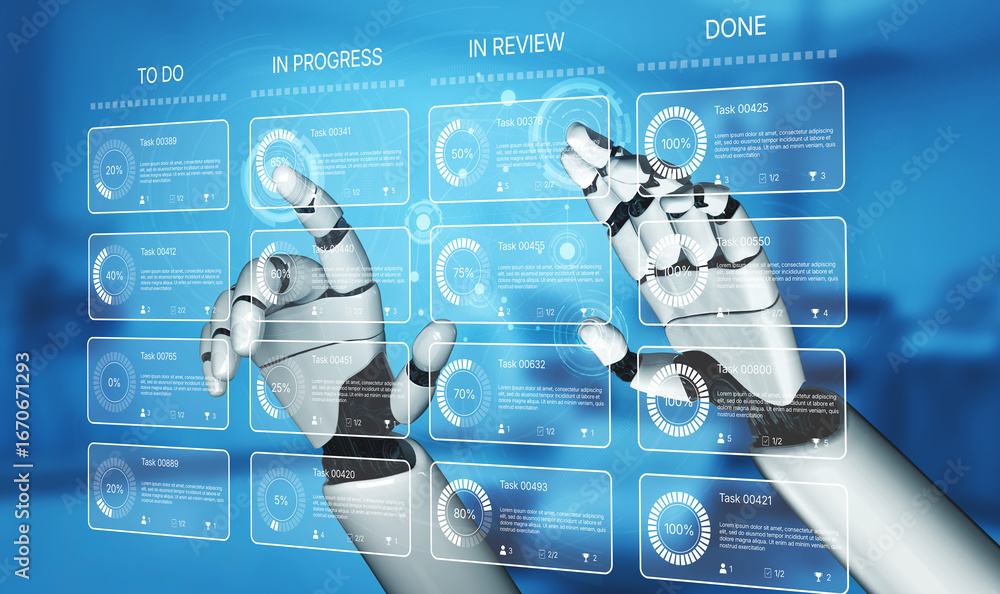 AI improves kanban dashboard for task management by optimizing priorities, tracking team ...