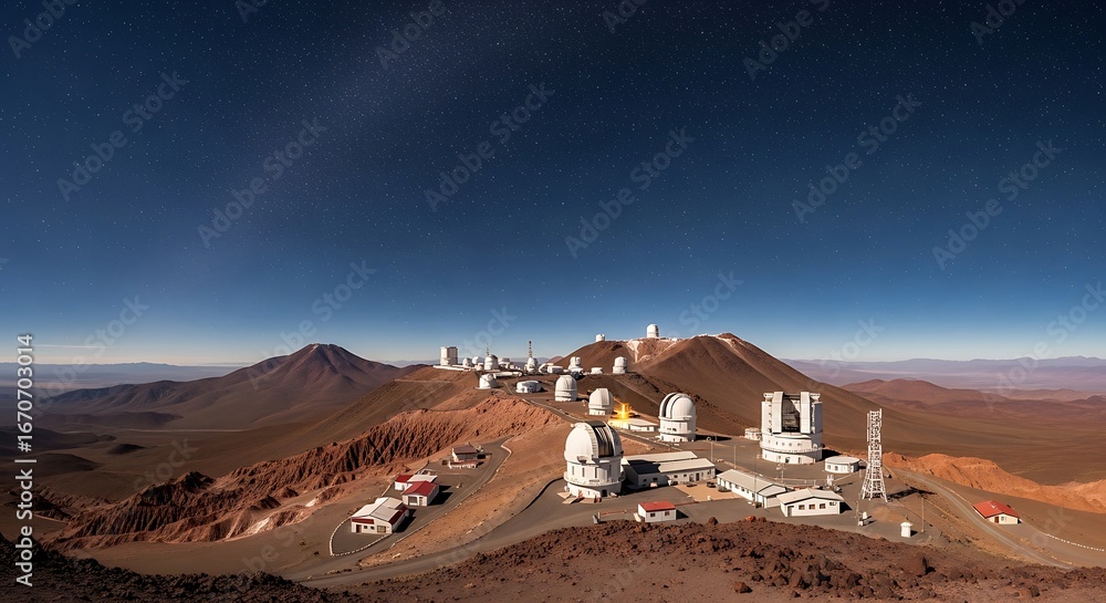 Paranal Observatory in Atacama Desert Chile Scientific Research ...