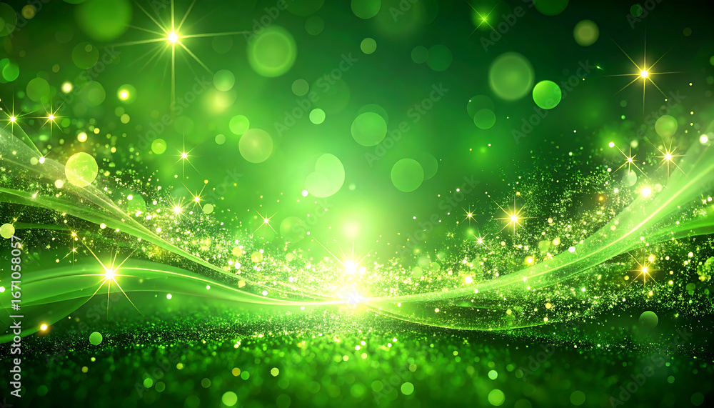 Abstract green holiday background Stock Photo | Adobe Stock