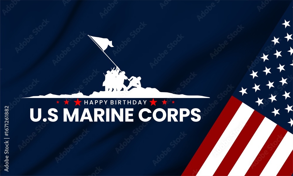 U.S. Marine Corps Birthday background banner . suitable to use on ...
