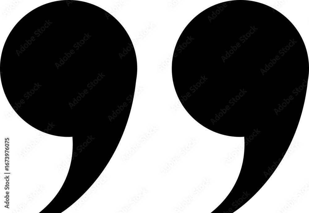 Image vectorielle Stock Quote mark icon, guillemets quotation marks in ...