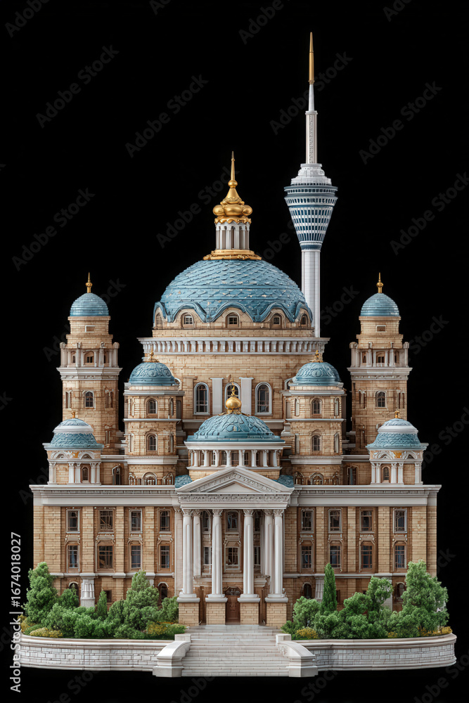 stunning architectural display featuring iconic symbols of top cities ...