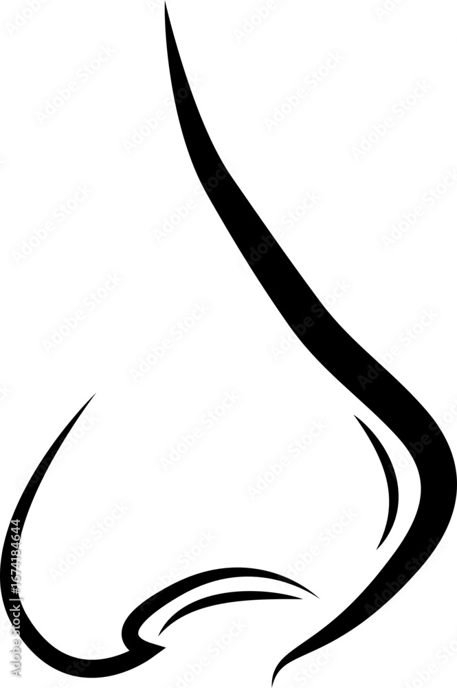 Running nose line icon set.Sneezing, illness, infection. Symptom ...