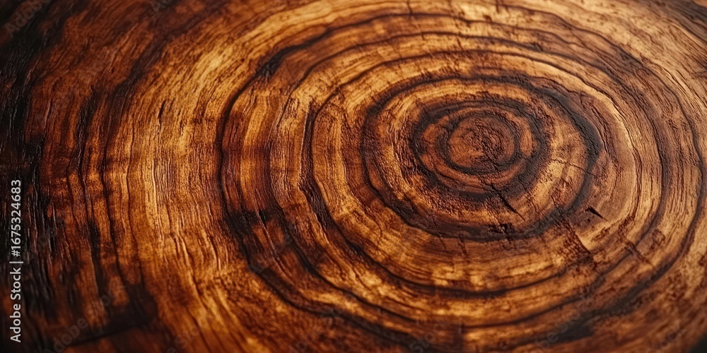 Close-up view of natural tree trunk cross section showing detailed ...