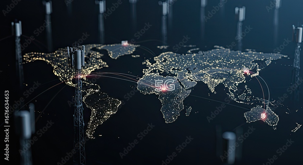 Seamless global 5G network expansion connecting continents through ...