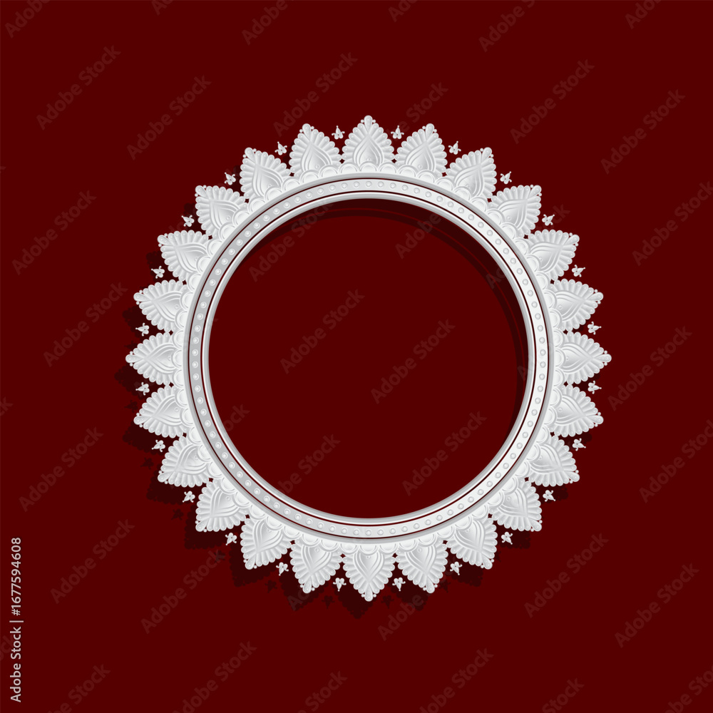 Durga Puja Circle border Border Decorations Durga Puja Frame Durga Puja ...