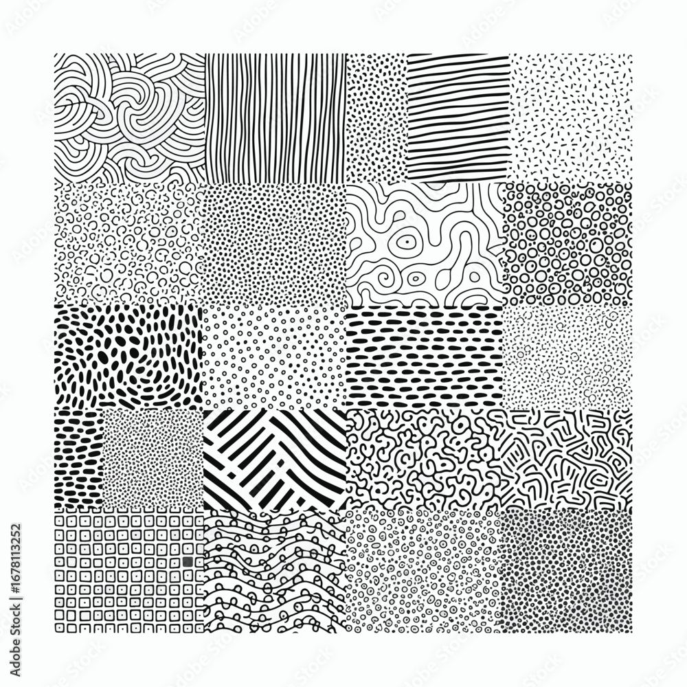 Monochromatic Vector Patterns and Textures for Versatile and Cohesive ...