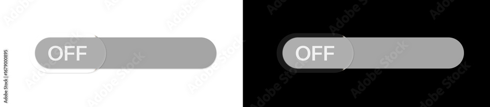 Switch, toggle, buttons, isolated, white design for modern UI. PNG ...