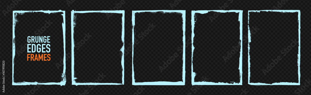 Vector de Stock Photo edge picture overlay grunge frames. Realistic ...