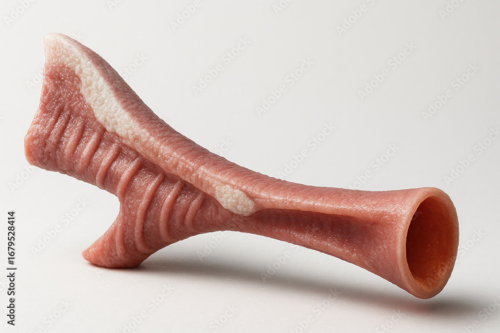 Anatomical Model of Human Trachea and Bronchi, medical illustration ...