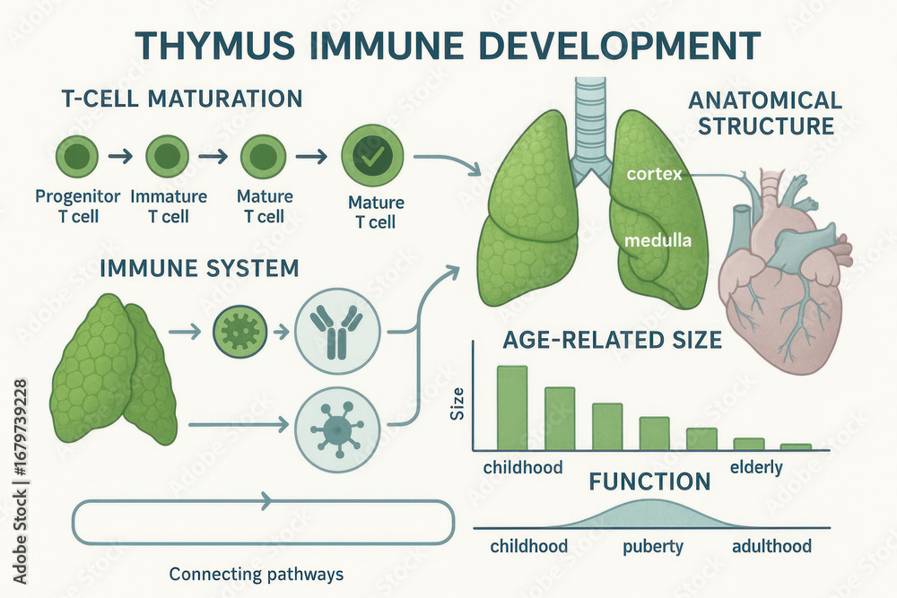 Thymus Immune Development: T-Cell Maturation and Anatomical Structure ...