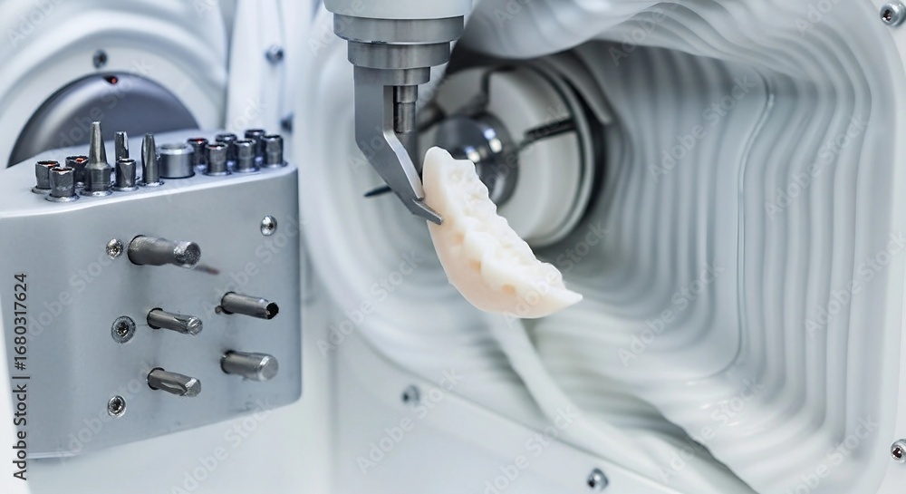 Dental Milling Machine Processing Tooth Restoration | Modern Dentistry ...