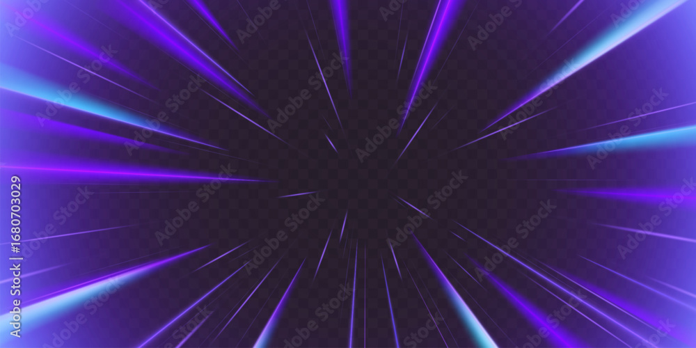 Dynamic speed ray anime background with purple and blue light bursts ...