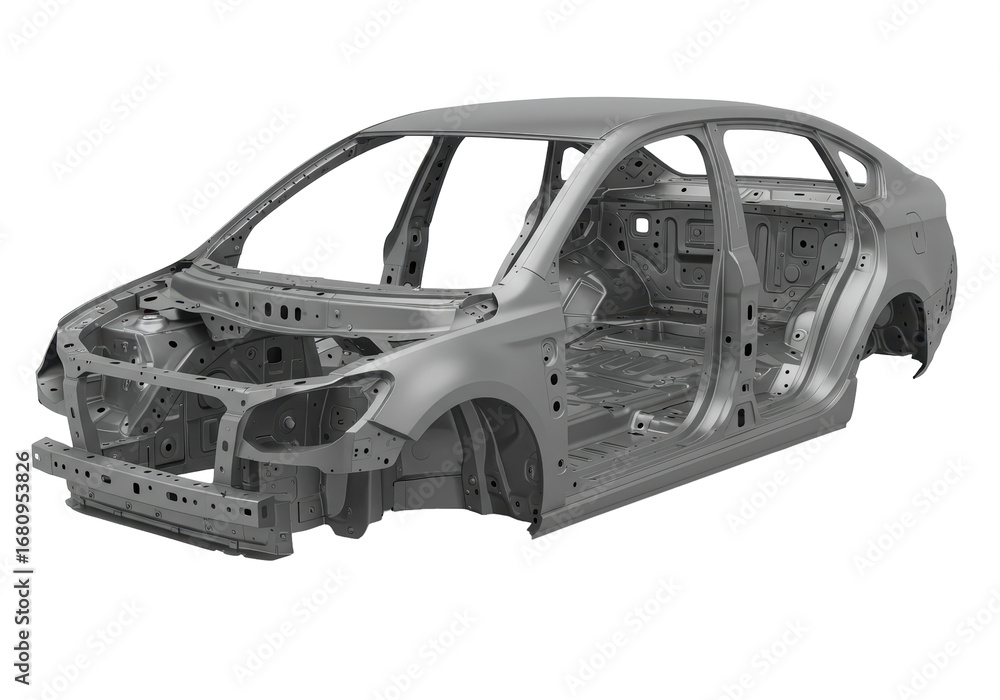 Isolated Auto body frame engineering for vehicle collision integrity ...