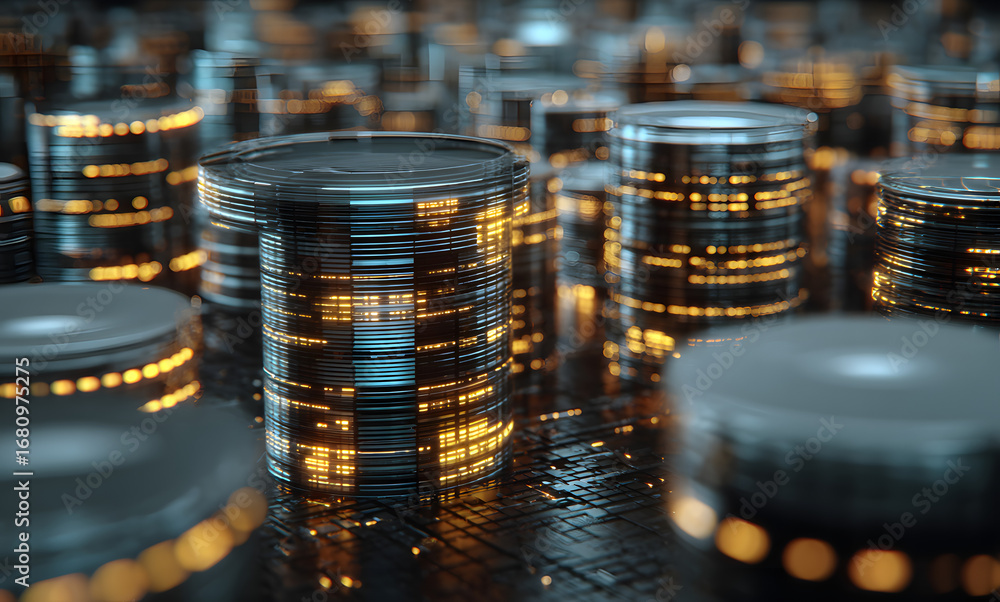 3d render technology, data transfer, database, LLM, arge language model ...