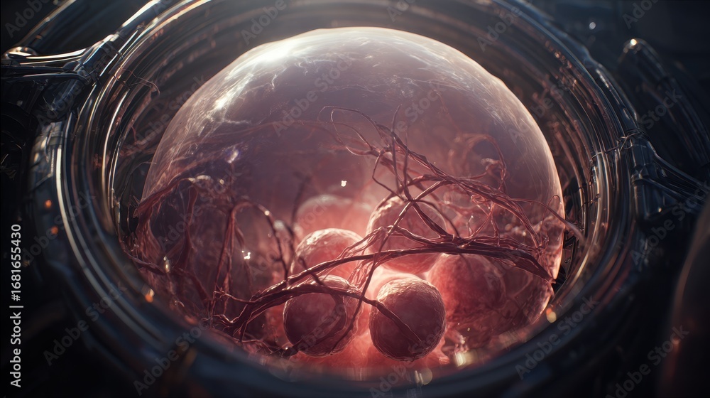 Encapsulated organic matter: A spherical form houses smaller cell-like ...