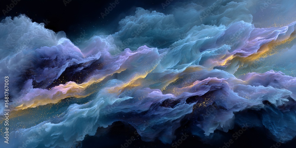 A deep-space gas cloud that looks like a beautiful, flowing painting ...