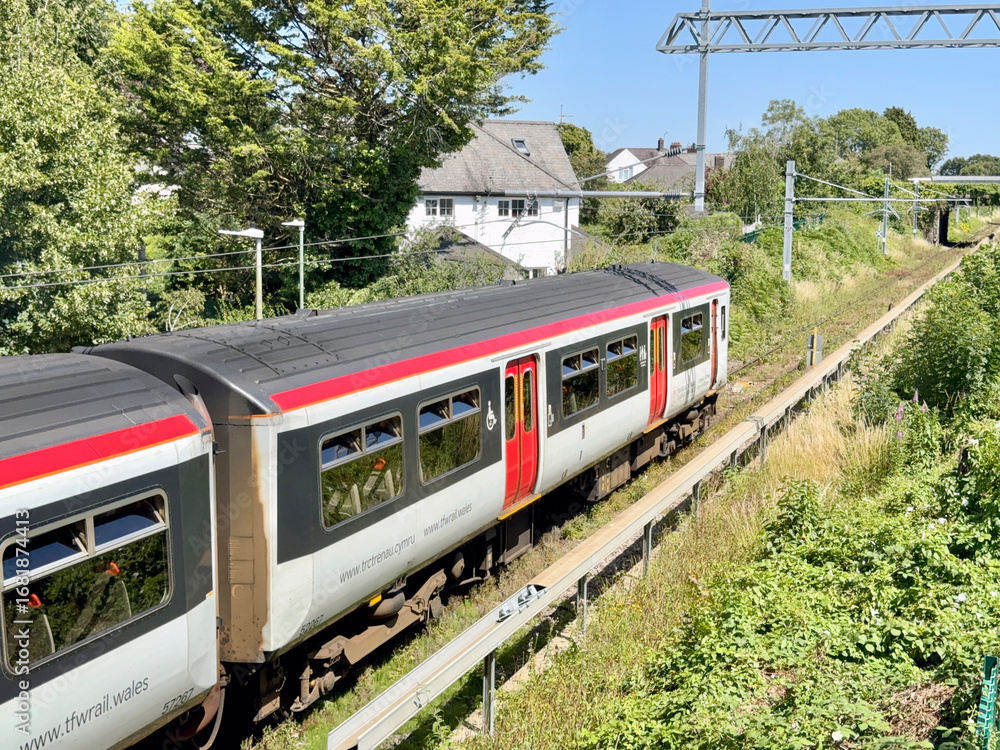 Rhiwbina, Cardiff, Wales, UK - 8 July 2025: Transport for Wales Class ...