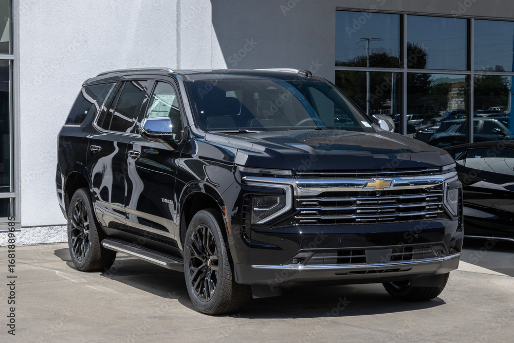Chevrolet Tahoe 4WD Premier Full-Size SUV display. Chevy offers the ...