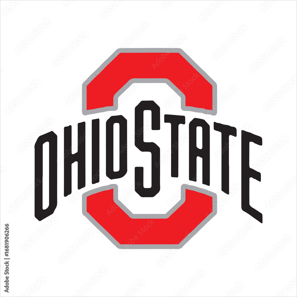 Ohio State University Logo Vector Design,Classic Ohio State Emblem ...