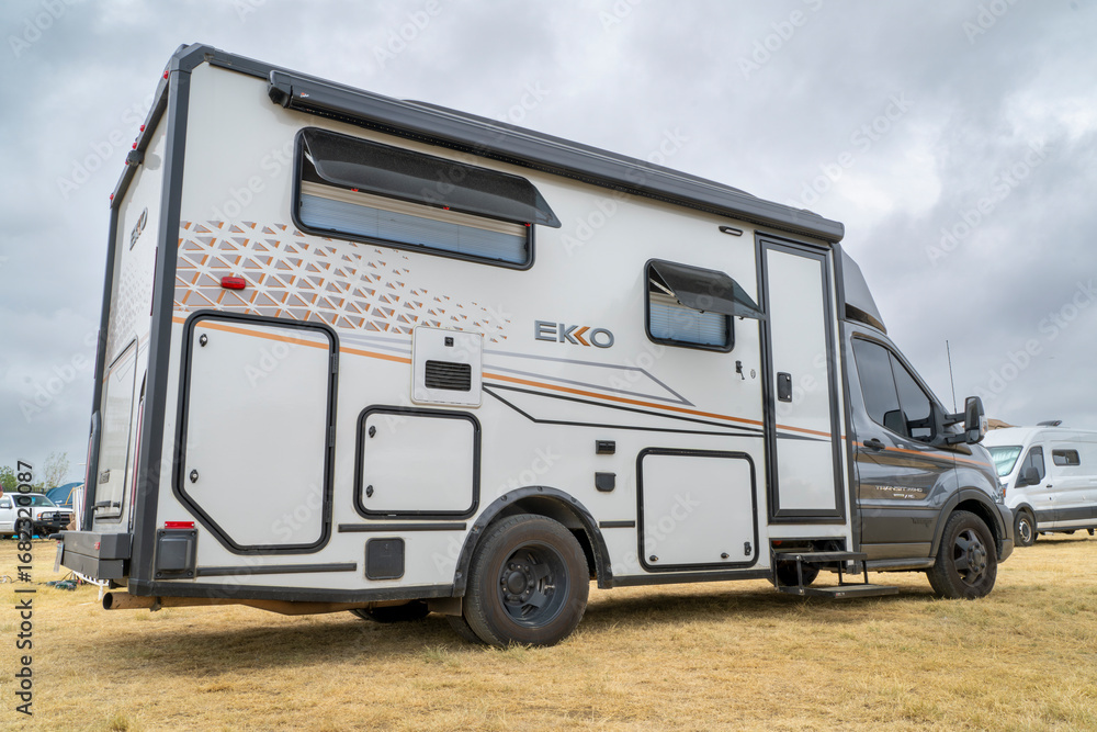 Loveland, CO, USA - August 23, 2025: Winnebago EKKO camper van, Class C ...