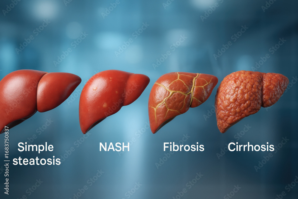 Liver Disease Progression: Steatosis, NASH, Fibrosis, Cirrhosis ...