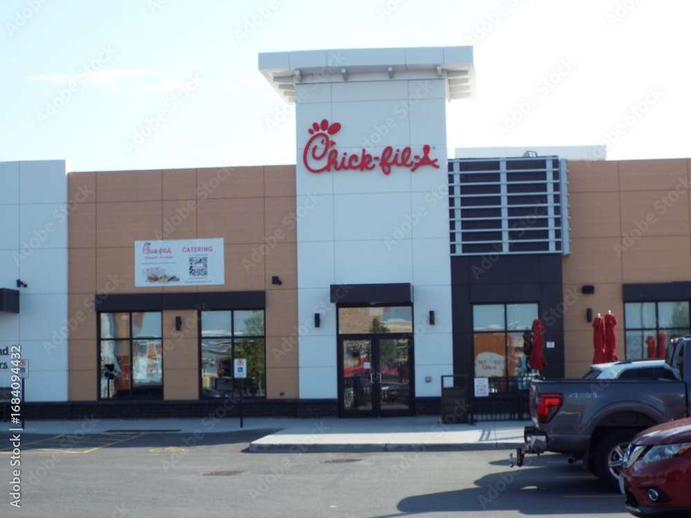 Kanata, ON, Canada, June 15, 2025: The storefront of a “Chick-fil-A ...