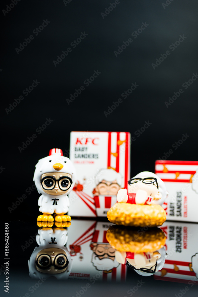 Bangkok, Thailand - September 4, 2025 : Toy from blind box, KFC ...