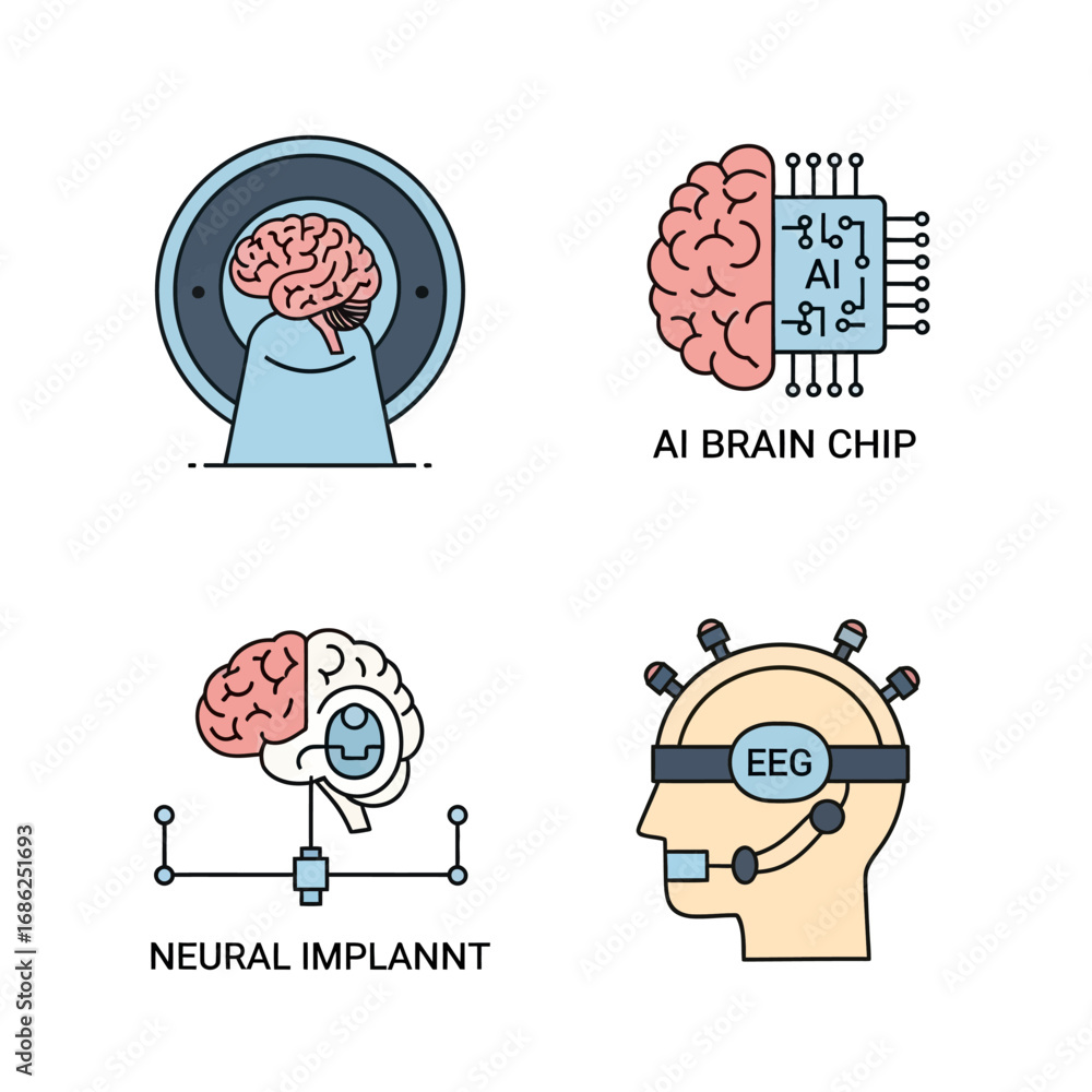Brain imaging, AI chip integration, neural implants, and EEG technology ...