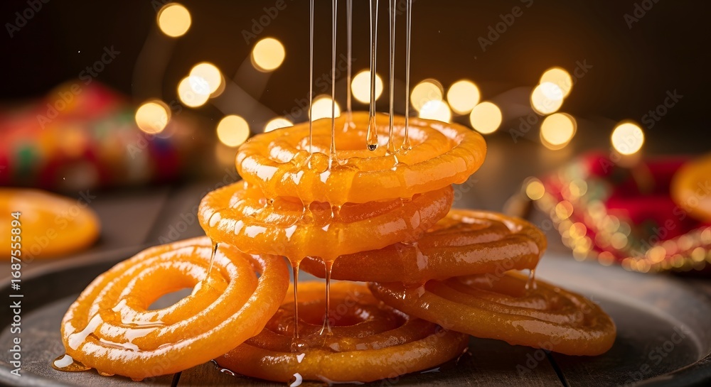 Zdjęcie bez tantiem: Delicious jalebi sweet indian dessert food ...