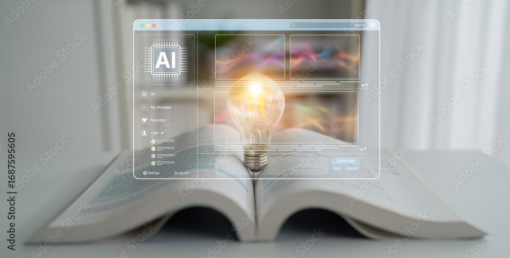 AI platform generating art images with dynamic interface. AI-generated ...