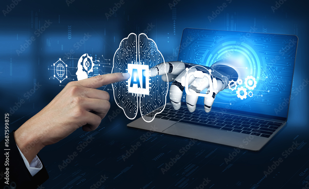 AI Assistant Brain Processor with LLM Technology, Big Data, Machine Learning, Generative AI for ...