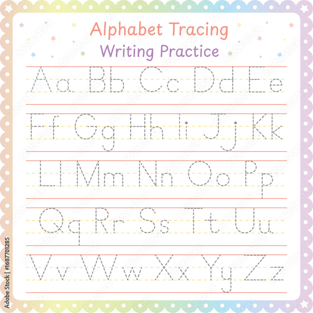 Printable Alphabet Tracing and Writing Practice Worksheets for ...