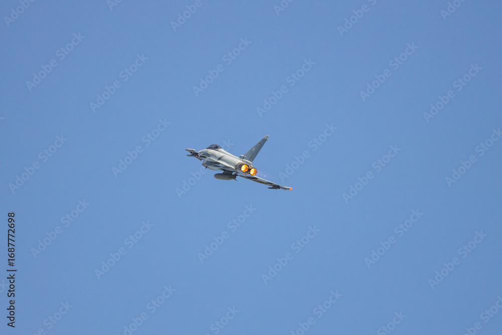 Bucharest, Romania - August 29, 2025: Eurofighter Typhoon Fighting Jet ...