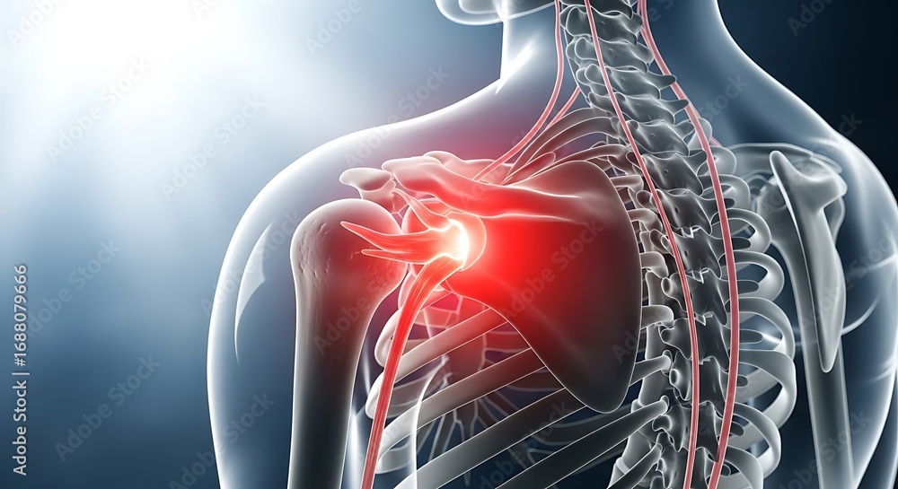 Foto de Stock Understanding Shoulder Pain And Nerve Pathways | Adobe Stock