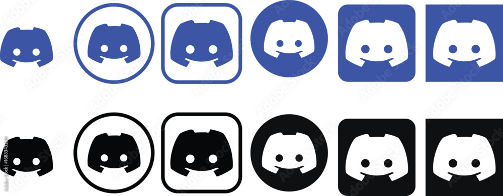 discord group icon. Instant messaging social platform. discord logo ...